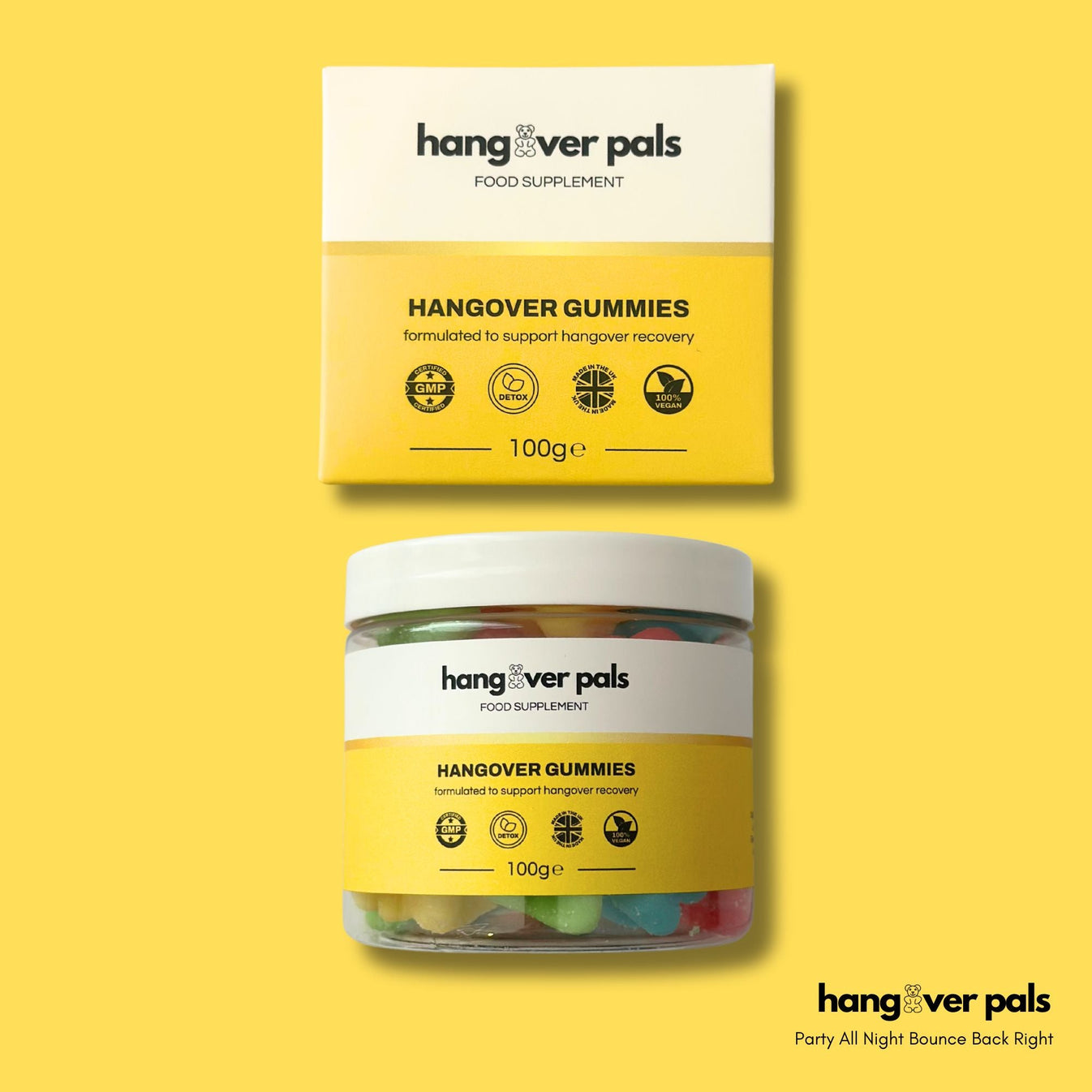 Buy Hangover Pals – Vegan Hangover Gummies with NAC, Electrolytes ...